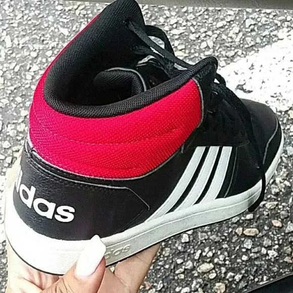 adidas | Shoes | Adidas Red Black Boys Sneakers Kid Shoes | Poshmark